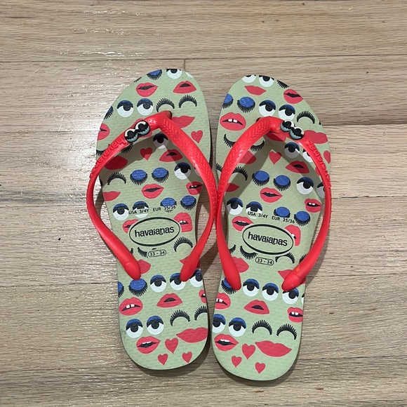 Havaianas | Shoes | Havaianas Sandals For Girls With Lucky Eye Designs ...
